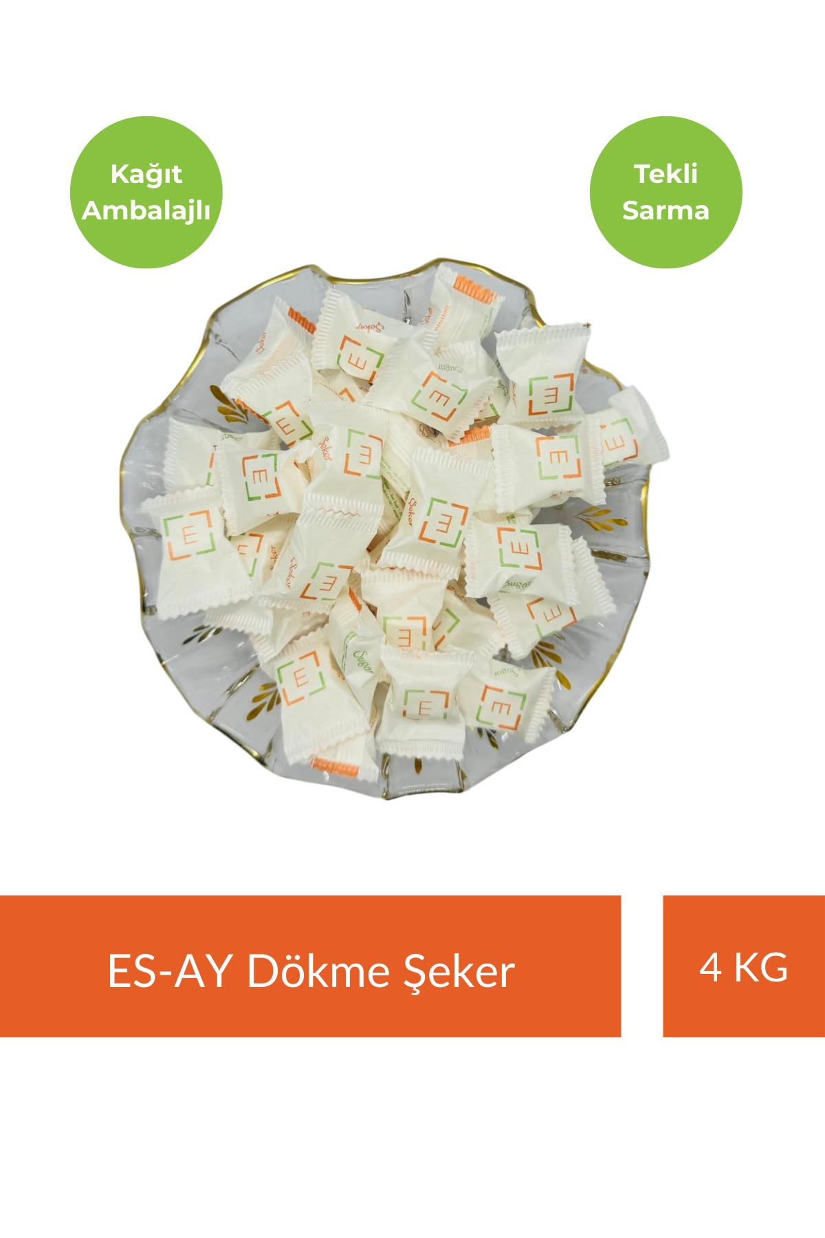 ESAY Şeker Tekli Sarma Küp Şeker 4 kg (Kağıtlı) - BunlarEve.com - 326,90 TL